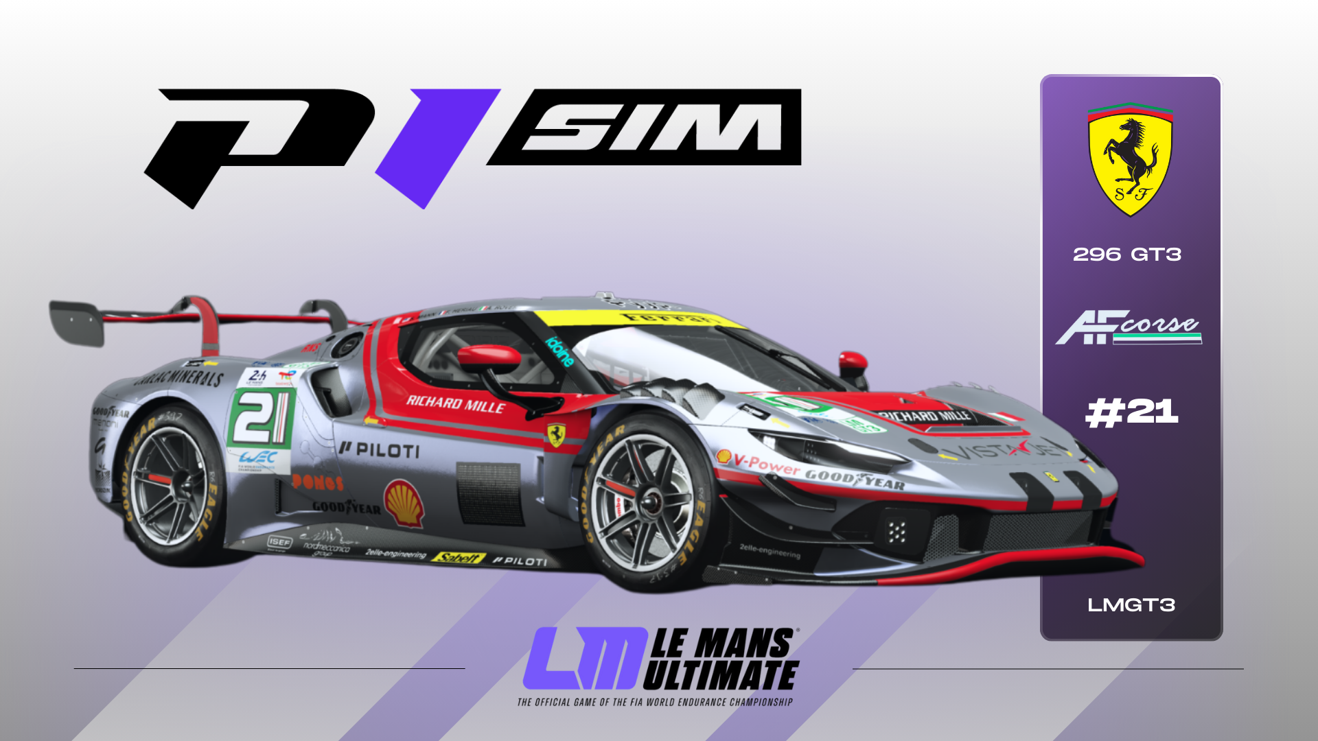 Ferrari 296 LMGT3 LMU — FFB & Braking Guide